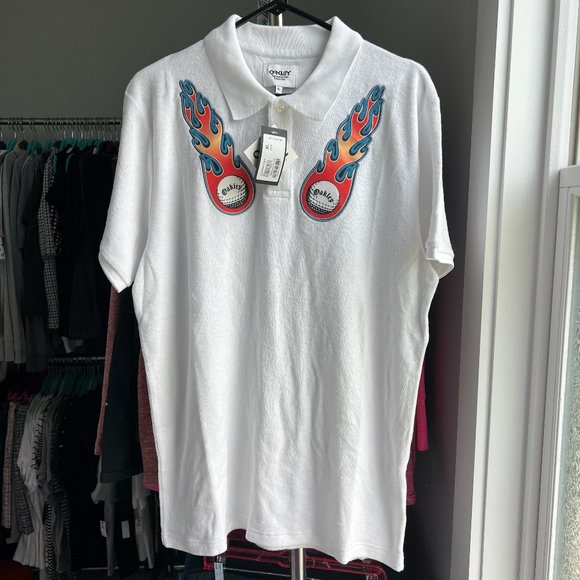Oakley | Shirts | Nwt Oakley Golf Flame Terry Mens Polo Shirt | Poshmark